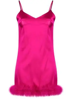 GILDA & PEARL Kitty Silk Slip Dress - Pink