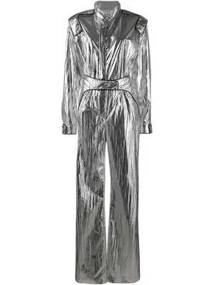 Off-White Racing Metallic Effect Jumpsuit