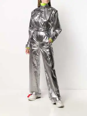 Off-White Racing Metallic Effect Jumpsuit