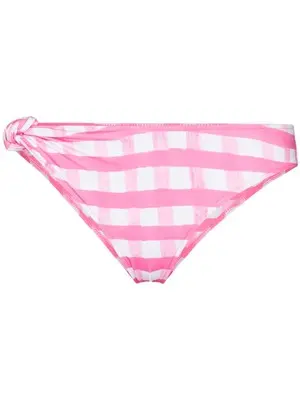 Jacquemus Vichy Gingham Bikini Bottom - Pink