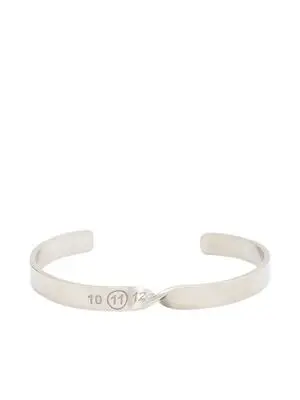 MAISON MARGIELA Twisted Number-engraved Bracelet - Silver