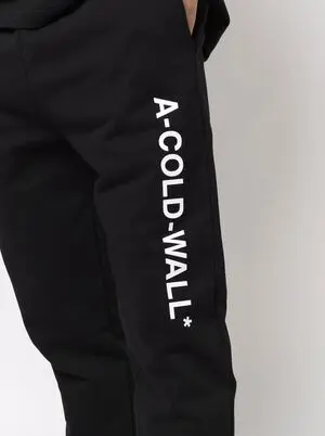 A-COLD-WALL* Logo-print Tapered Joggers - Black