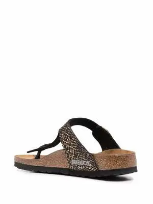 BIRKENSTOCK Gizeh Python-effect Sandals