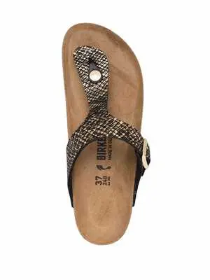 BIRKENSTOCK Gizeh Python-effect Sandals