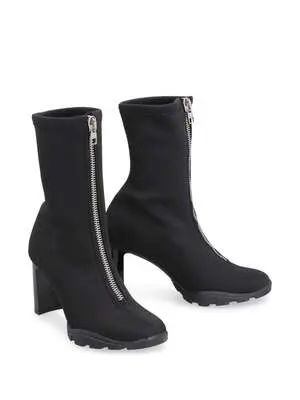 Alexander McQueen Zipped-up Ankle Boots - Black