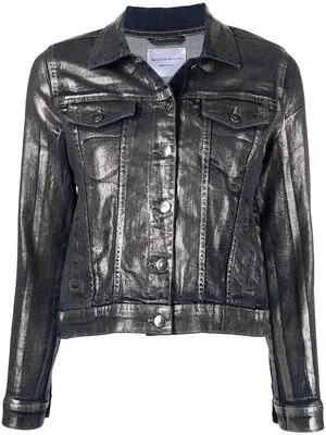 MADISON MAISON Metallic Denim Jacket