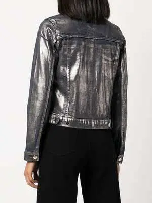 MADISON MAISON Metallic Denim Jacket