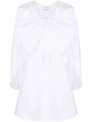 PATOU Oversized Collar Cotton Dress