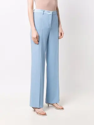 Alberta Ferretti High-waisted Straight Leg Tailored Trousers