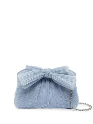 LOEFFLER RANDALL Rochelle Pleated Bow Clutch Bag