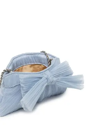 LOEFFLER RANDALL Rochelle Pleated Bow Clutch Bag