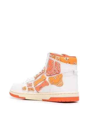 Amiri Skel-top Hi Bandana Sneakers - White