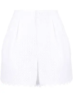 Dice Kayek Perforated-design Shorts