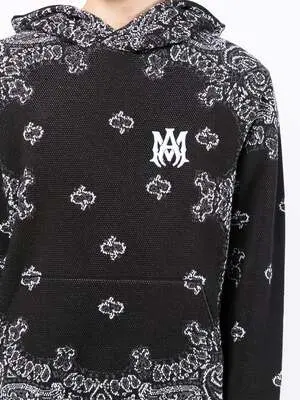 AMIRI バンダナ柄 フーディ AMIRI Bandana Hoodie | Black | FARFETCH