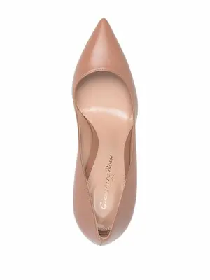 GIANVITO ROSSI 105mm Leather Pumps - Neutrals