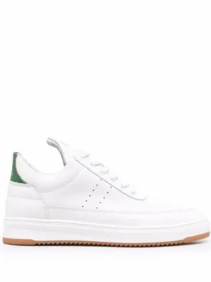 Filling Pieces Leather Sneakers - White