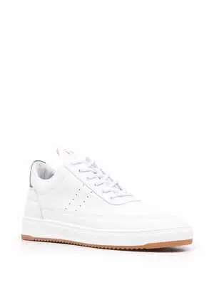 Filling Pieces Leather Sneakers - White