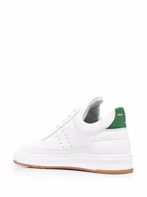 Filling Pieces Leather Sneakers - White