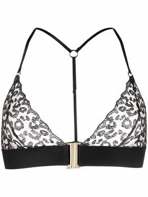 FLEUR OF ENGLAND Kittie Semi-sheer Bra - Black