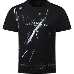 Givenchy T-shirt For Kids With Gray Logo
