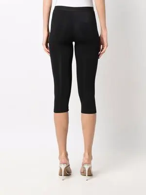TOM FORD Cropped Logo-waistband Leggings - Black