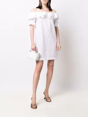 Philipp Plein Sangallo Lace Mini Dress
