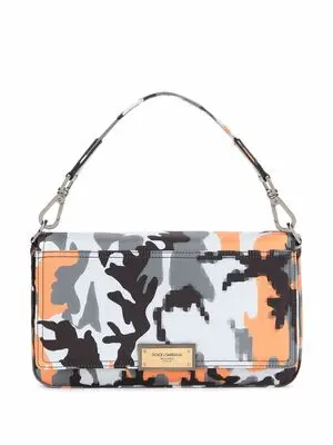 Dolce & Gabbana Camouflage-print Shoulder Bag - Black