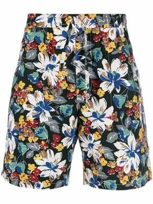 You Must Create Floral Drawstring Shorts