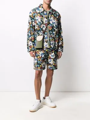 You Must Create Floral Drawstring Shorts