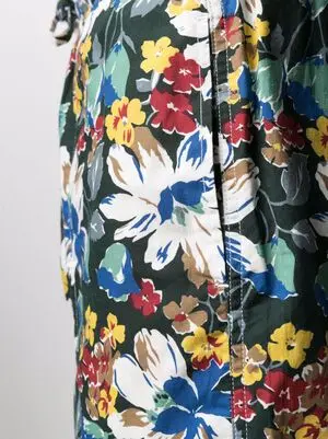 You Must Create Floral Drawstring Shorts