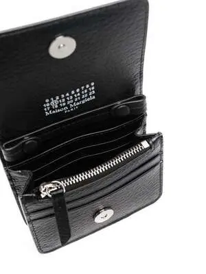 MAISON MARGIELA Four-stitch Leather Chain Wallet - Black