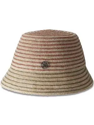 MAISON MICHEL Souna Bucket Hat - Neutrals