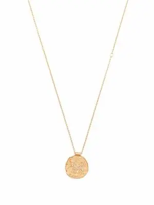 Maje Zodiac Medallion Pendant Necklace - Gold