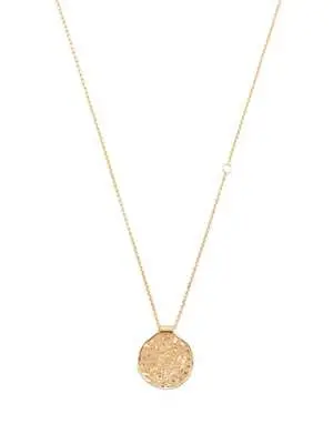 Maje Zodiac Medal Necklace - Gold