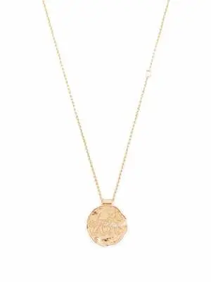 Maje Zodiac Medallion Necklace - Gold