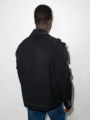 Feng Chen Wang 3d Logo Jacket In Black - 87% Off | Editorialist