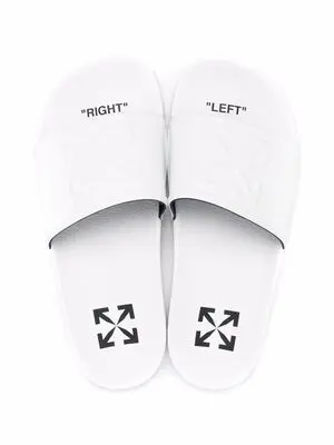 Off-White Off- Arrows Logo-embossed Slides