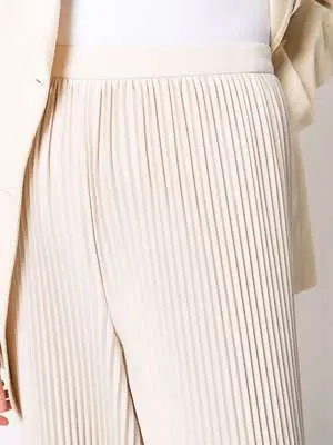 Fabiana Filippi Straight-leg Plissé Trousers - Neutrals