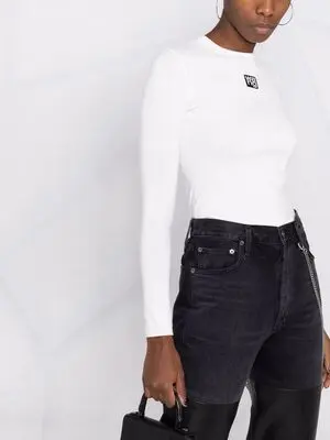 Alexander Wang Logo-print Long-sleeve T-shirt