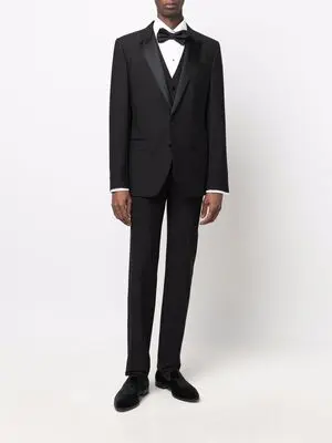 Canali Buttoned Long-sleeve Tuxedo Shirt