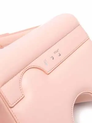 Off-White Burrow-22 Leather Shoulder Bag - Pink