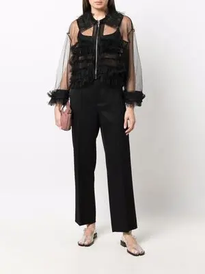 MAISON MARGIELA Sheer Tulle Bomber Jacket