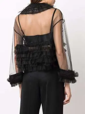 MAISON MARGIELA Sheer Tulle Bomber Jacket
