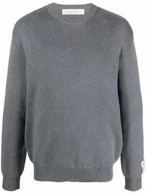 GOLDEN GOOSE Logo Patch Sweatshirt - Grey