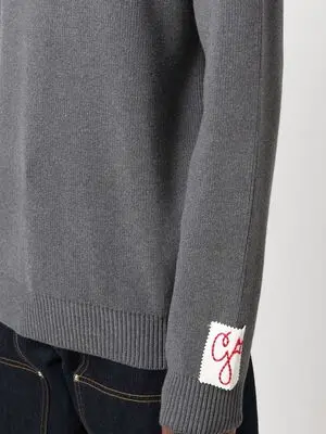 GOLDEN GOOSE Logo Patch Sweatshirt - Grey