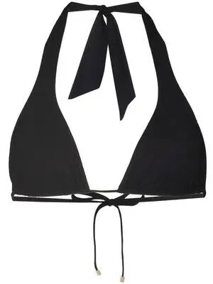 Dolce & Gabbana Halterneck Triangle Bikini Top - Black