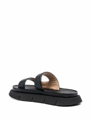 Marsèll Leather Slip-on Sandals - Black