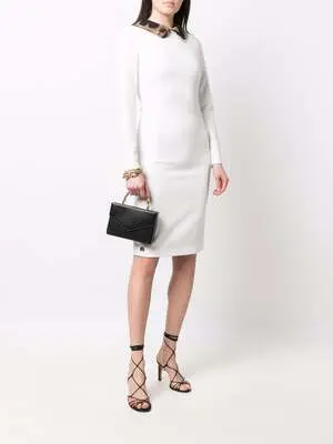 Philipp Plein Leopard-collar Dress