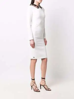 Philipp Plein Leopard-collar Dress