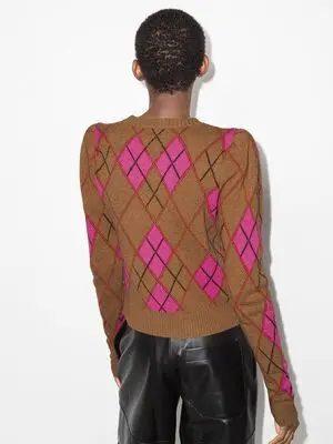 GANNI Harlequin Pattern Jumper